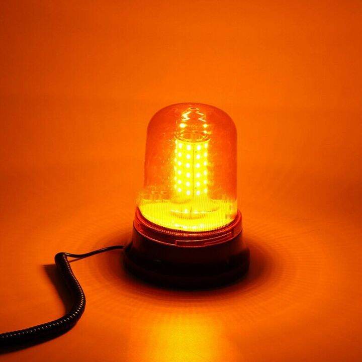 2 in 1 #1200 100 LED MAGNETIC BLINKER AMBER BEACON FOR 12V DC/24V DC ...