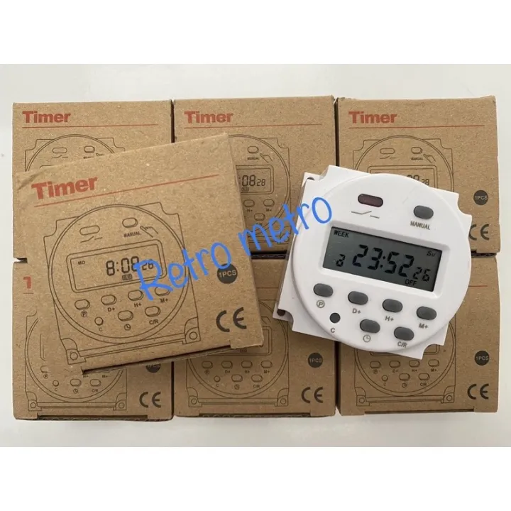 Timer Digital Ac 220v 16a Saklar Otomatis On Off Timer Listrik Ampli