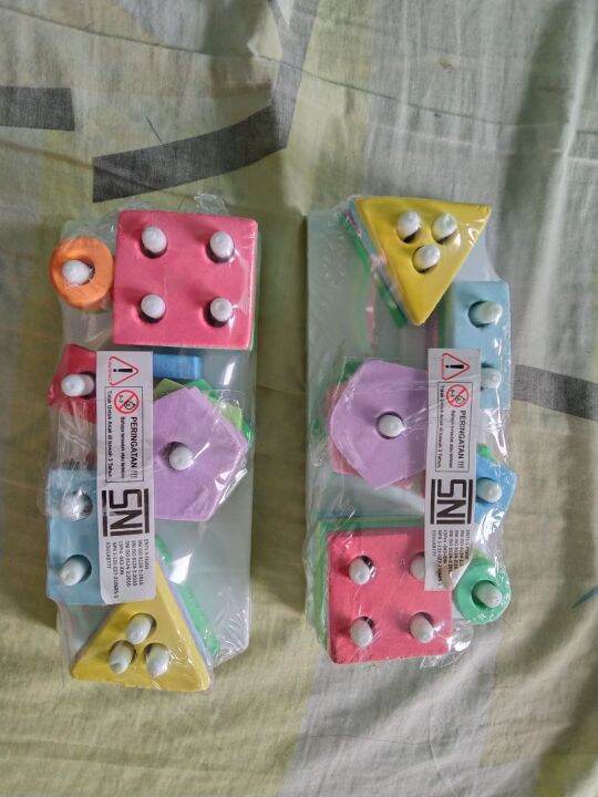 balok geometri/terapi wicara | Lazada Indonesia