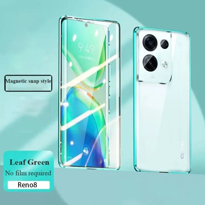 New Metal Case For OPPO A77 5G Double-sided Glass Cover Lens Protection ...