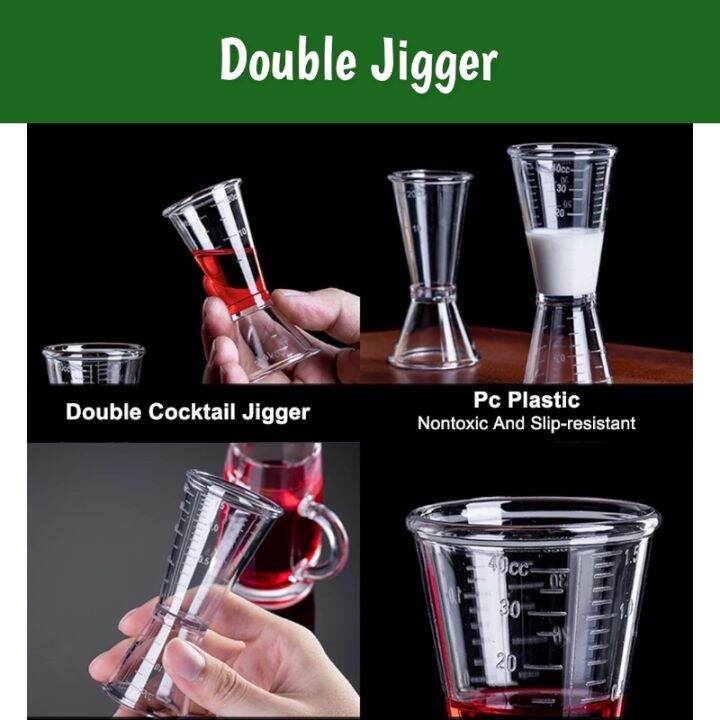 Double Acrylic Jigger 20cc/40cc For Syrup / Fructose / Milk Tea | Lazada PH