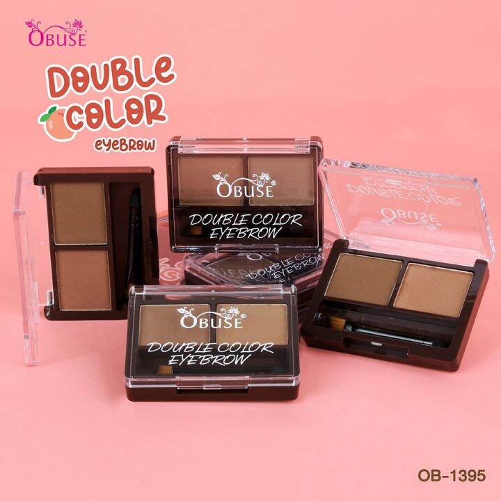 Obuse Double Color Eyebrow พาเลทคิ้ว 2 ช่อง | Lazada.co.th