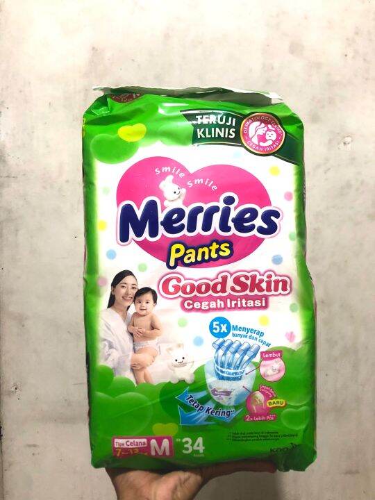 Merries Pants Good Skin Cegah Iritasi M34 | Lazada Indonesia
