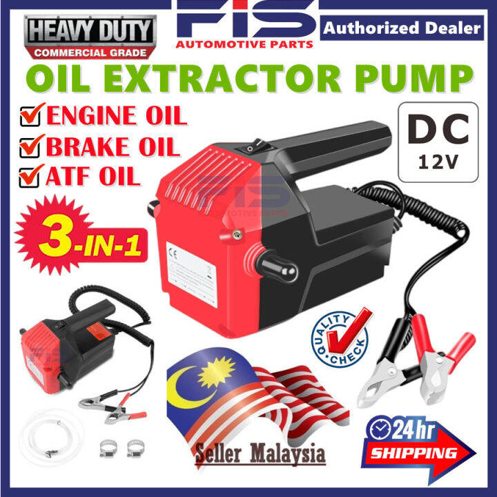 FIS Electric Engine Oil Extractor Pump Transfer Extractor Scavenge Self ...
