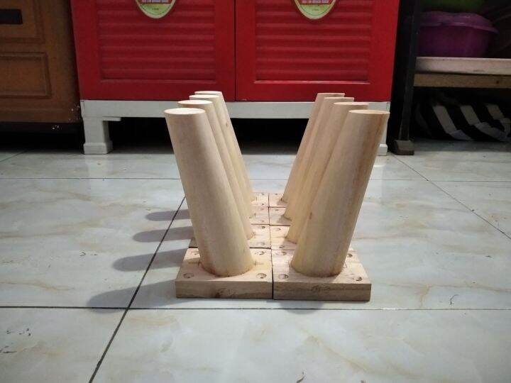 kaki meja kayu stool table leg kaki meja tv tinggi 15cm | Lazada Indonesia