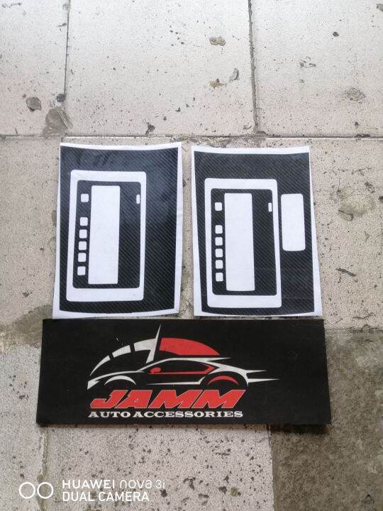 Mitsubishi Xpander 2023 Gls/Glx Shift knob Panel Sticker Carbon Fiber ...