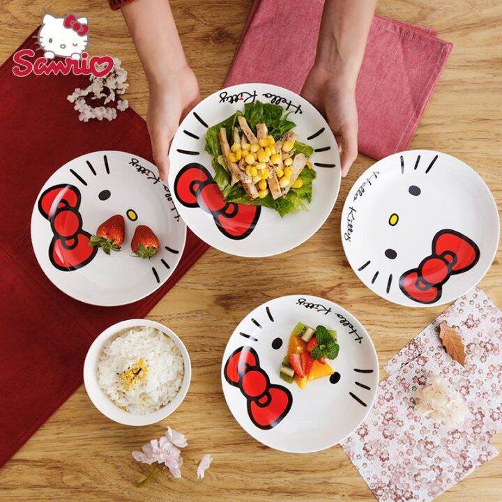 Sanrio HELLO KITTY Ceramic Plate Dish Hello Kitty 陶瓷盘 圆碟 | Lazada