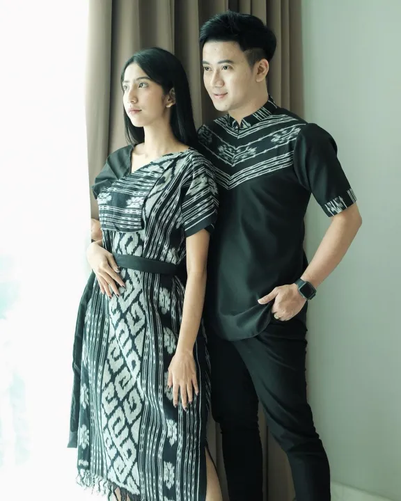 set baju tenun couple - baju tenun keluarga - couple tenun terbaru ...