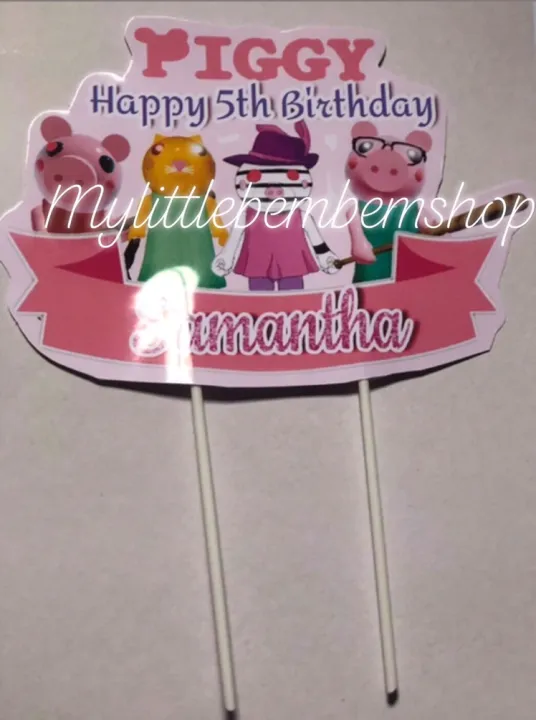 Roblox piggy for girls personalised cake topper | Lazada PH