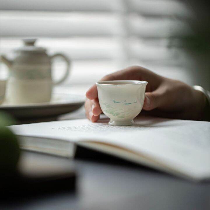 Fixed Kiln Kwai Mouth Small Tall Foot Cup Ceramic Cup Master Cup Single ...