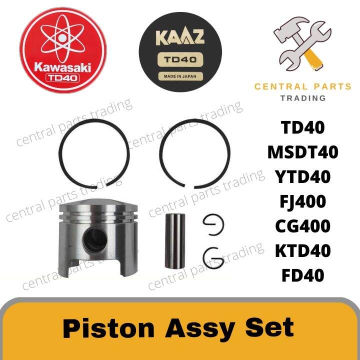 TD40 Piston, Piston Ring & Piston Pin Set for FD40 Kawasaki 2 Stroke ...