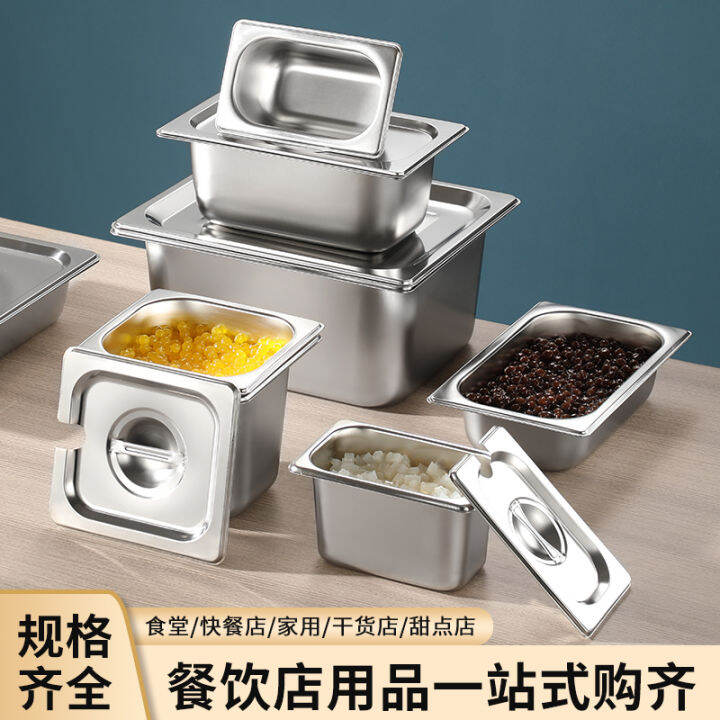Stainless Steel Gastronorm Pan Rectangular Basin Commercial Food Basin ...