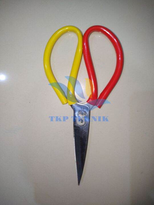 GUNTING KAIN KODOK GAGANG KUNING MERAH 8" | Lazada Indonesia