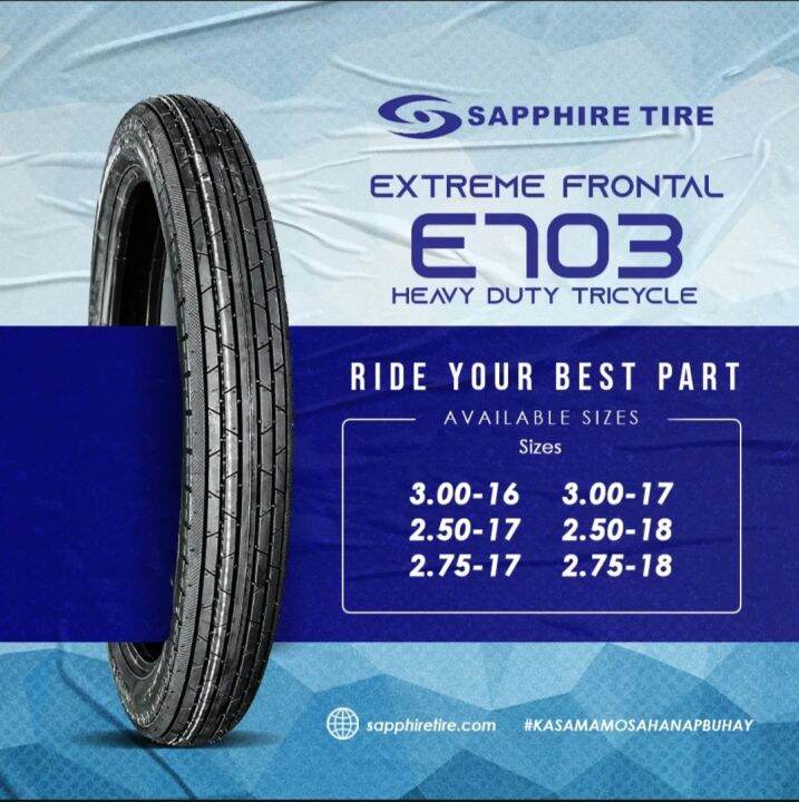 SAPPHIRE TIRE E703- EXTREME PRONTAL / STRAIGHT LINE - 2.50x17, 2.75X17 ...