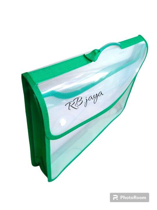 map plastik kancing 2 jaring folio / Zipper school bag / map tenteng ...