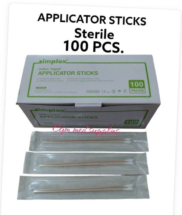 COTTON TIPPED APPLICATOR STICKS SIMPLEX 1 BOX | Lazada PH