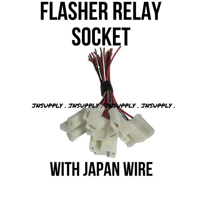 (50 PCS.) FLASHER RELAY SOCKET WITH AUTO WIRE '16 HEAVY DUTY SOLD PER ...