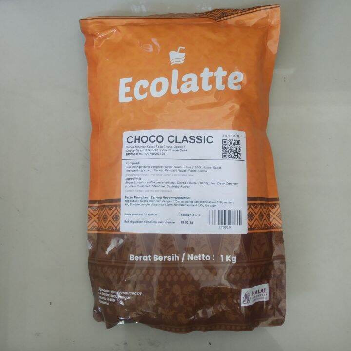 ECOLATTE 1 kg CHOCO CLASSIC rebranding dari merk CHO'LATTE PREMIUM ...