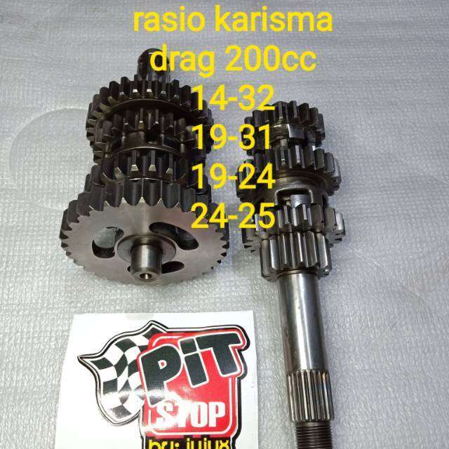 gigi rasio karisma drag road race touring | Lazada Indonesia