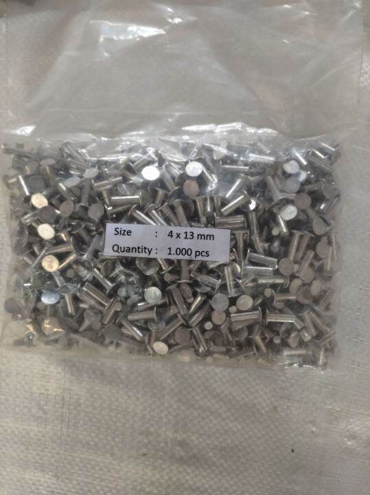 Paku Rivet Paku Keling Paku Kampas Rem Ukuran 4x13mm Aluminium 1000pcs ...