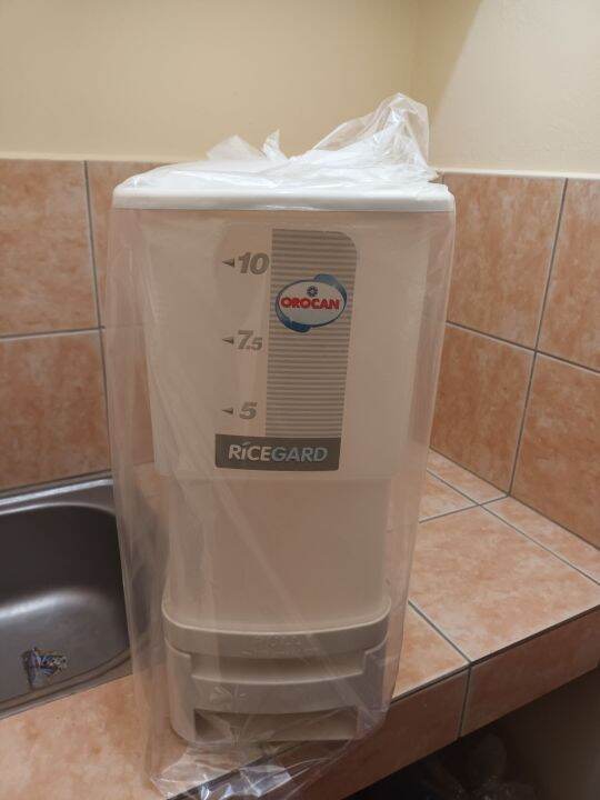 OROCAN RICEGARD 10KLS RICE STORAGE AND DISPENSER STOCK NO.;6880 | Lazada PH