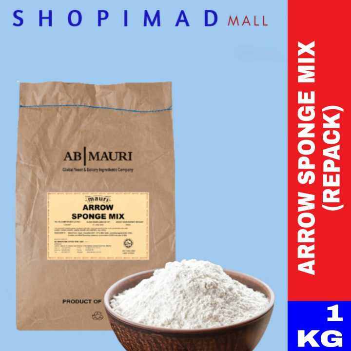 [1KG] ARROW SPONGE CAKE PREMIX | TEPUNG OPTIMA KEK SPAN AB MAURI | Lazada