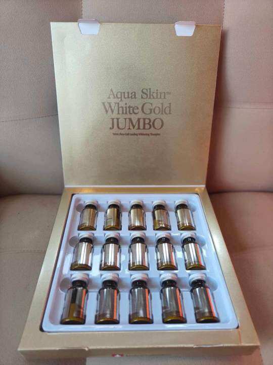 Aqua Skin White Gold Jumbo (15 vials) | Lazada PH