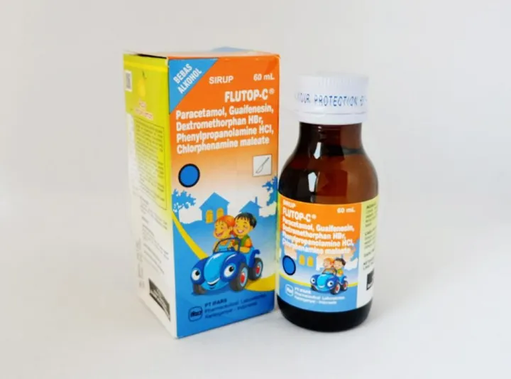 Flutop C syr 60 ml Obat batuk pilek anak sirup rasa Lemon | Lazada ...