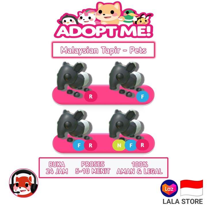 Adopt Me - Malayan Tapir - Roblox | Lazada Indonesia
