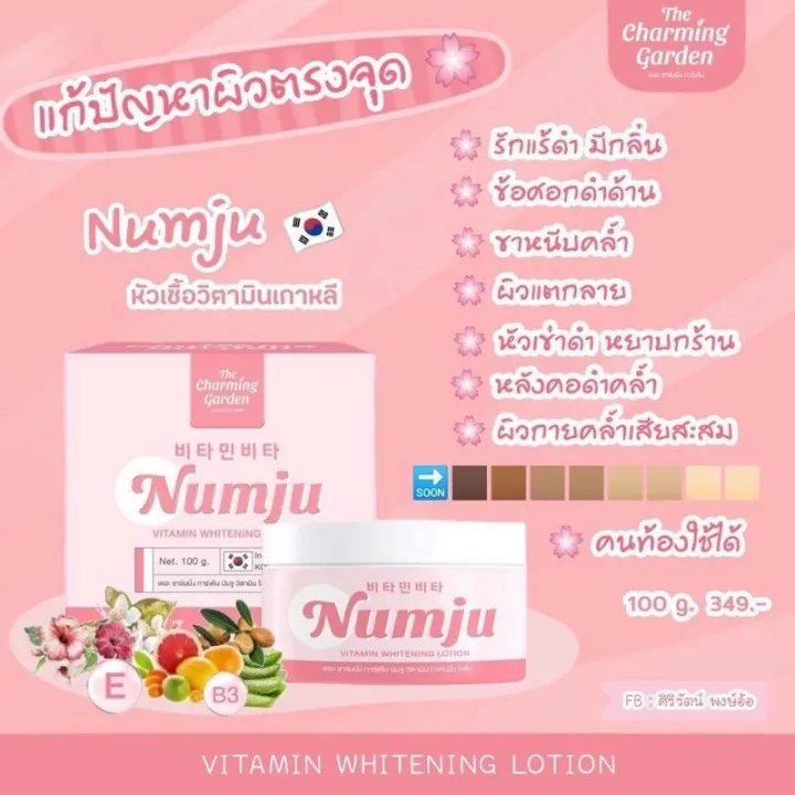 Numju นัมจูโลชั่น หัวเชื้อวิตามินนำเข้าจากเกาหลี 100 g. | Lazada.co.th