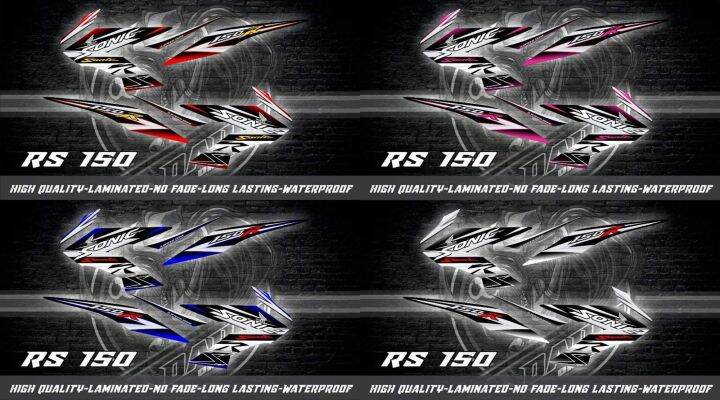 HONDA RS 150 FI DECAL STICKER SONIC DESIGN 1 | Lazada PH