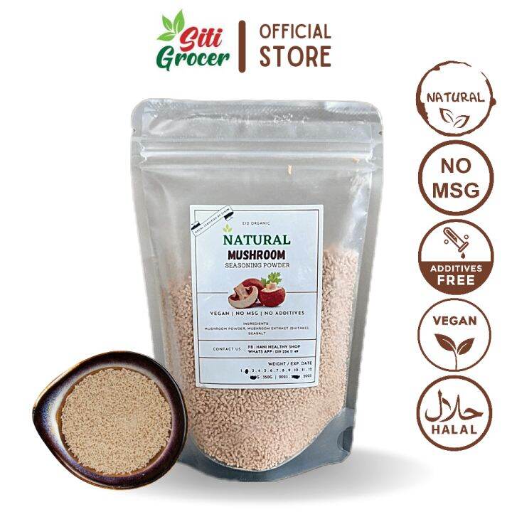 Natural Mushroom Seasoning Powder, 100g dan 350g | Lazada