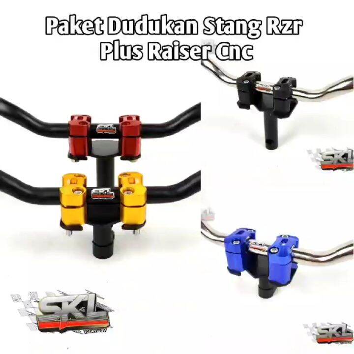 Paket Stang Rzr Plus Dudukan Stang Raiser Cnc Import Racing Road Race ... Paket Stang Rzr Plus Dudukan Stang Raiser Cnc Import Racing Road Race ...
