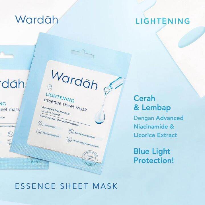 Wardah Lightening Essence Sheet Mask 20ml | Lazada Indonesia