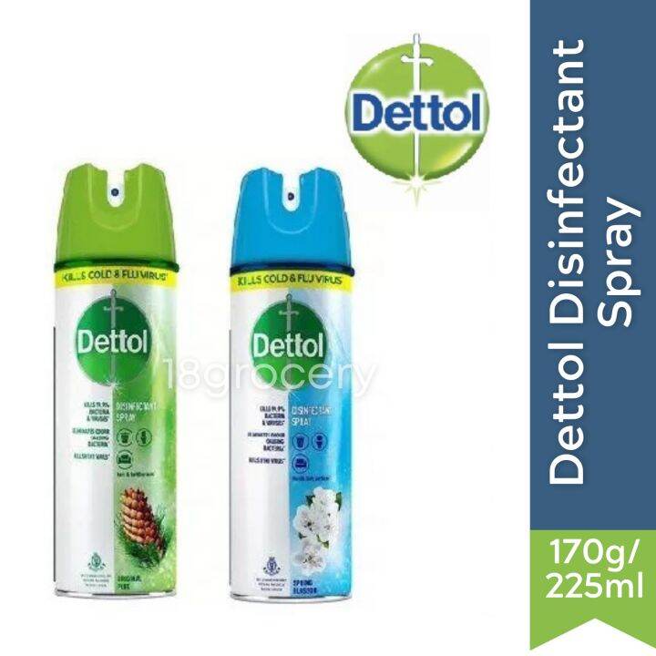 Dettol Disinfectant Spray Original Pine - 170g | Lazada Singapore