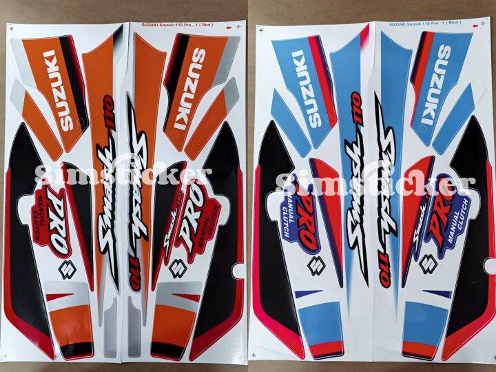 SUZUKI SMASH 110 PRO (1)BODY STICKER | Lazada