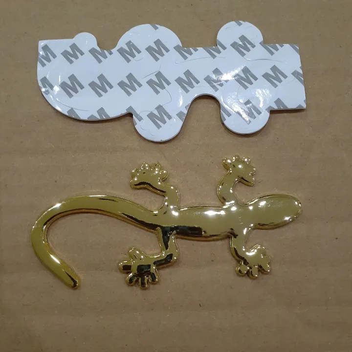 EMBLEM LOGO STICKER STIKER TEMPELAN MODEL CICAK 3D BISA DI TEMPEL DI ...