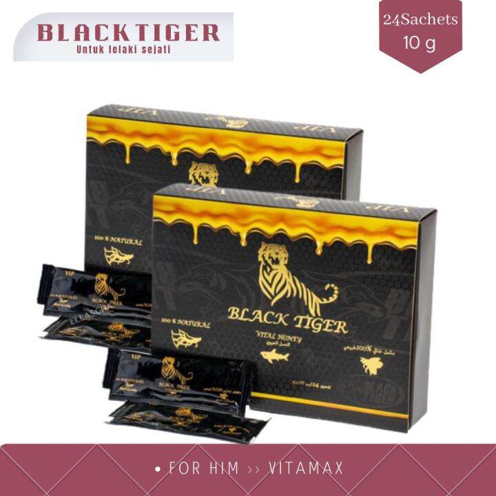 VIP Black Tiger Vital Honey 10g x 24 Sachets For Men | Lazada