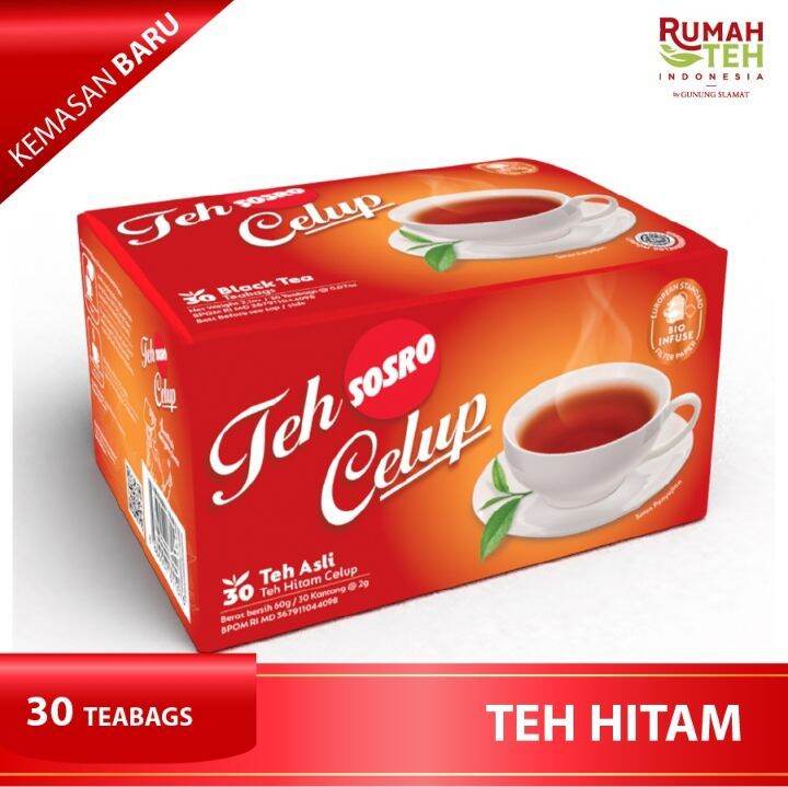 Teh Sosro Celup Black Tea Isi 30pcs | Lazada Indonesia