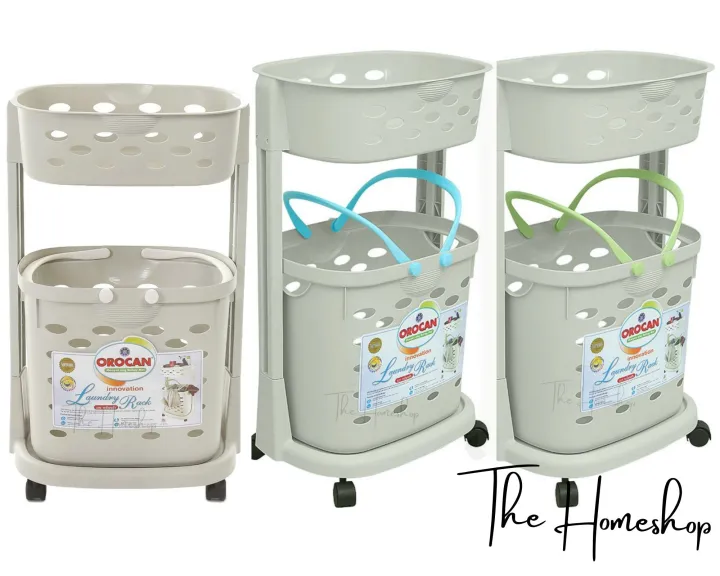 OROCAN LAUNDRY RACK/ HAMPER-MULTIPURPOSE BASKET W/WHEEL'S-6880 | Lazada PH