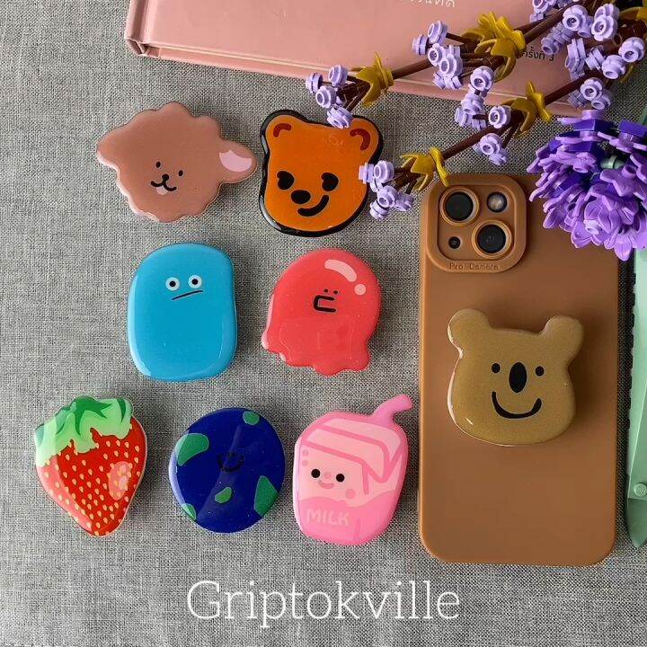 Griptok Cartoon Nice popsocket การ์ตูนติดหลังมือถือ ที่ติดโทรศัพท์ กร ...