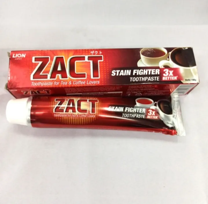 PASTA GIGI ZACT STAIN FIGHTER TOOTHPASTE 190 GR untuk pencinta kopi Dan Teh | Lazada Indonesia