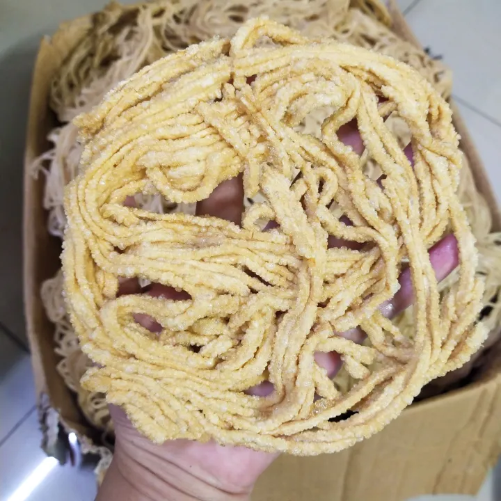 【Ready Stock】Kerupuk Mi Telur Bulat rasa ikan Saiz Jumbooo Medan Mentah ...