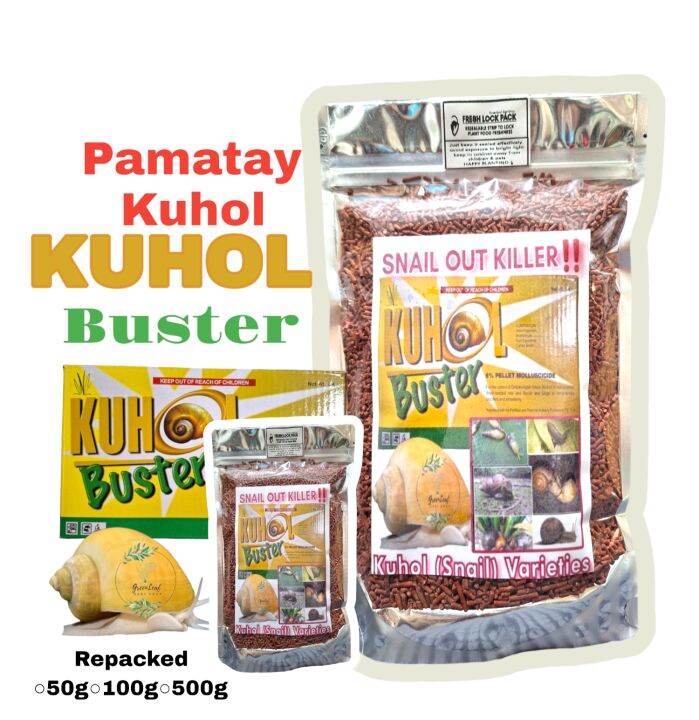 KUHOL BUSTER 6% MOLLUSCICIDE PELLET(Bait Food) | Lazada PH