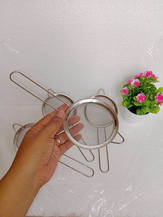 Saringan Serbaguna/Saringan Teh Bahan Stainless Diameter 10 cm | Lazada ...