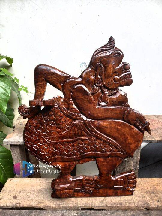 Blawong semar tempat pusaka tempel dinding alusan kayu jati garap rapi ...