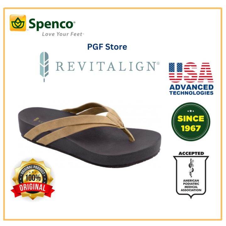 100% Original Spenco Revitalign Women Arch Support Orthotics Sandal ...