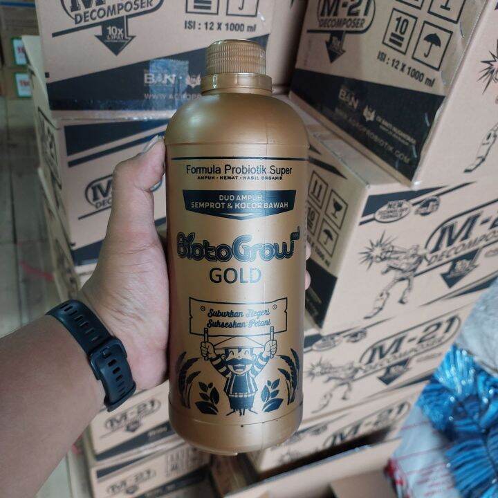 BIOTOGROW GOLD 1 LITER DUO AMPUH SEMPROT DAN KOCOR BAWAH FORMULA PROBIOTIK SUPER M21 | Lazada ...