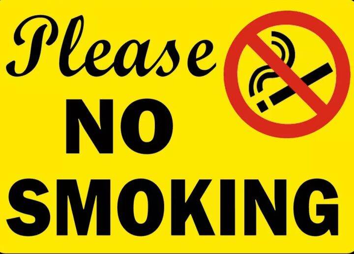 PLEASE no smoking laminated signages A4SIZE waterproof | Lazada PH