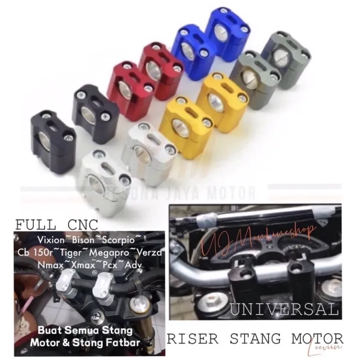 Riser Stang Motor Peninggi Stang Full CNC Universal Buat Semua Stang ...